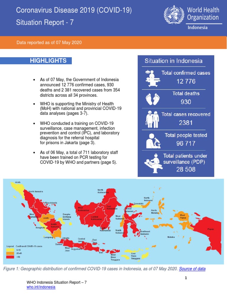Who Situation Report 7 | PDF | World Health Organization | Health Sciences