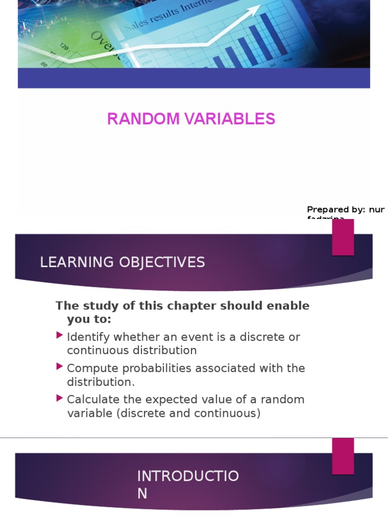 CHAPTER 7 Random Variables | PDF | Probability Distribution | Random Variable