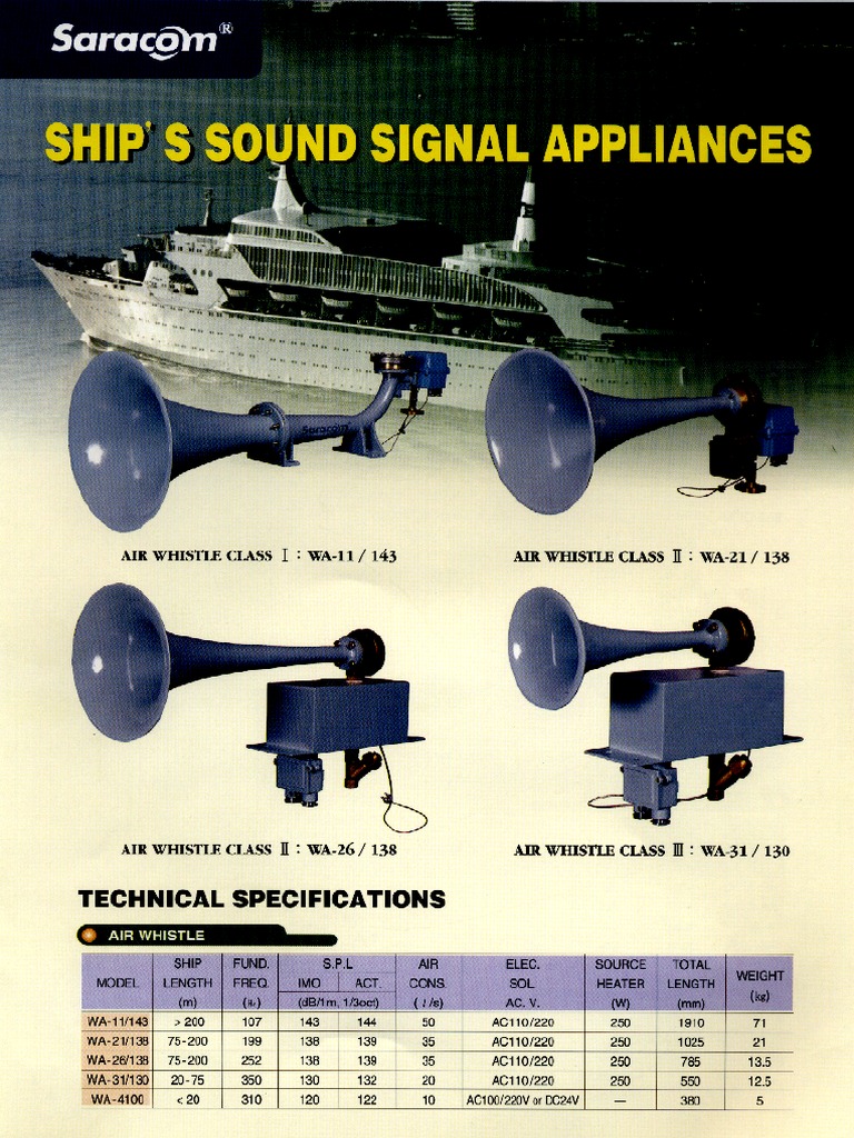 Sound Signal Appliances | PDF