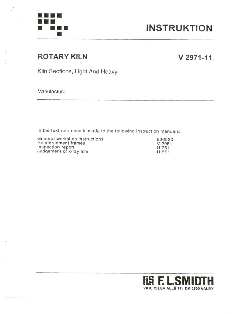 FLSmidth Rotary Kiln Shell Section PDF | PDF