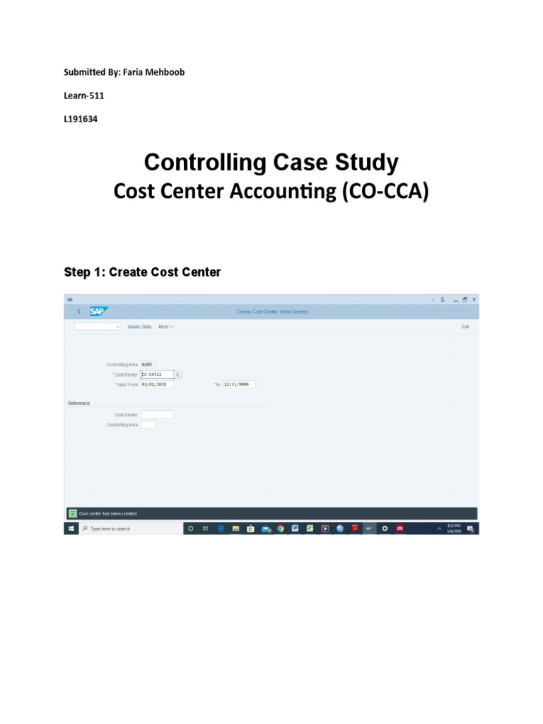 CO-CCA Case Study Learn-511 | PDF | Business | Finance & Money Management