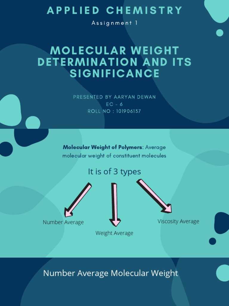 Molecular Weight Determination and Its Significance | PDF | Science ...