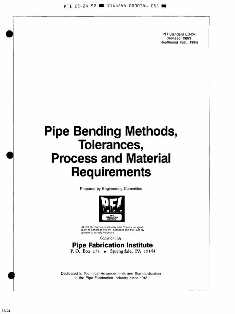 Pipe Bending Methods, Tolerances, Process and Material Requirements ...