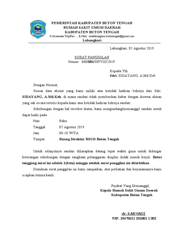 Surat Peringatan | PDF