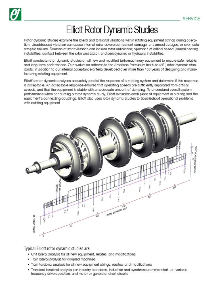 Elliott Rotor Dynamic Studies: Service | PDF | Mechanical Engineering ...