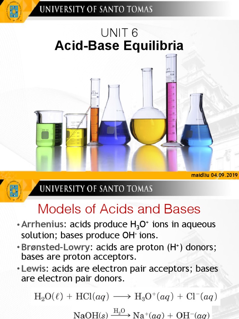 Unit 6 Acid-Base Equilibria UST Template | PDF | Acid | Buffer Solution