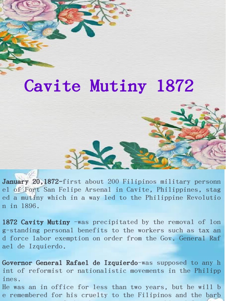 Cavite Mutiny of 1872 Overview | PDF | Travel | History