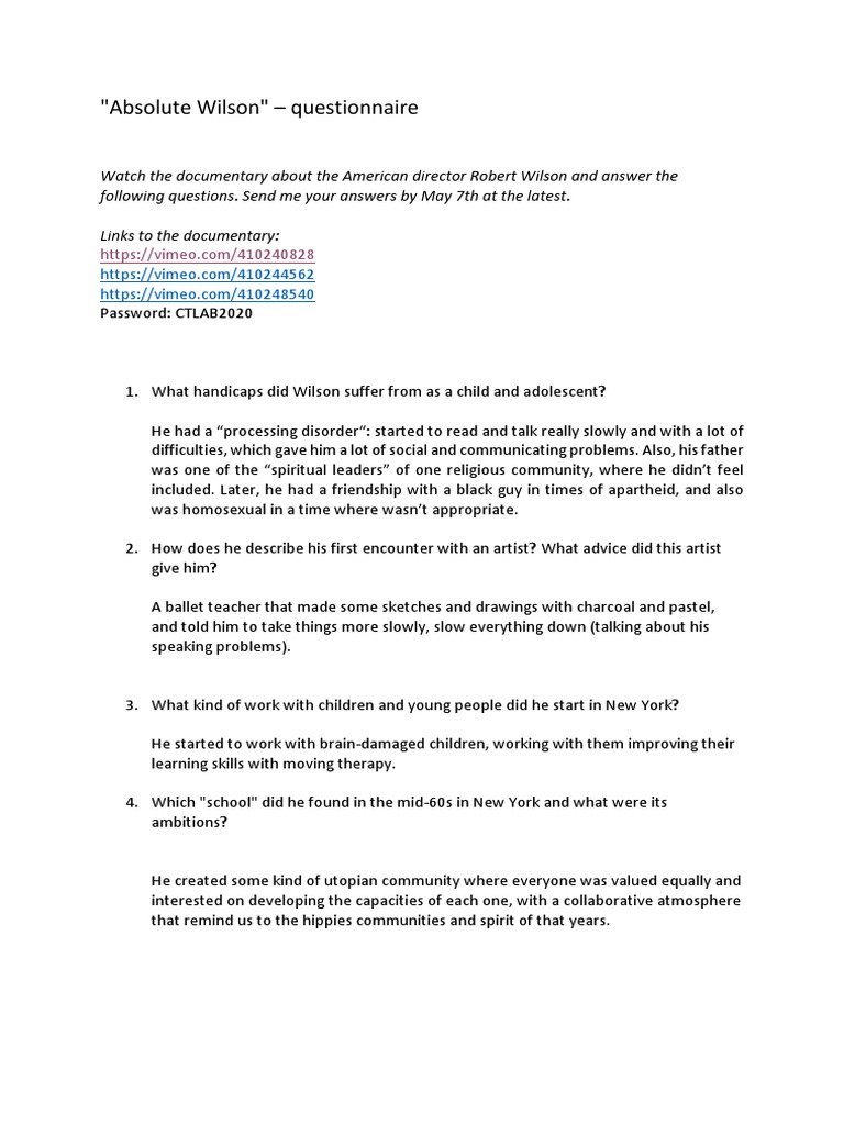 CTLab - Questionnaire Luis | PDF | Behavioural Sciences | Psychological Concepts