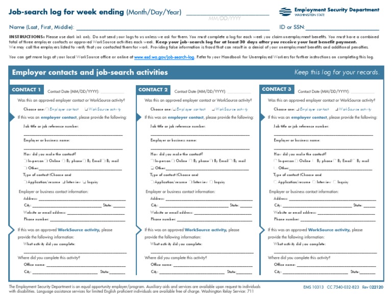 ESD Job Search Log | PDF | Résumé | Interview