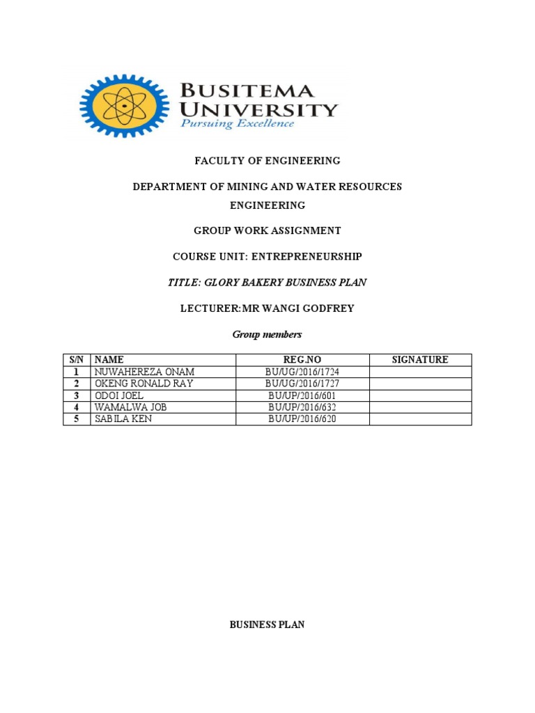 Bakery Group Assignment | PDF | Cakes | Bakery