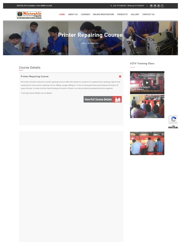 Printer Repairing Course - Printer Repairing Institute - Printer ...