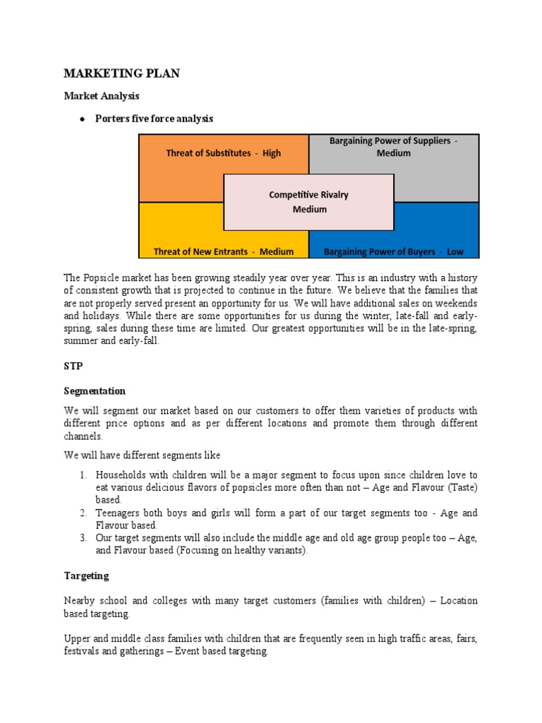 Marketing Plan: Market Analysis | PDF | Brand | Flavor