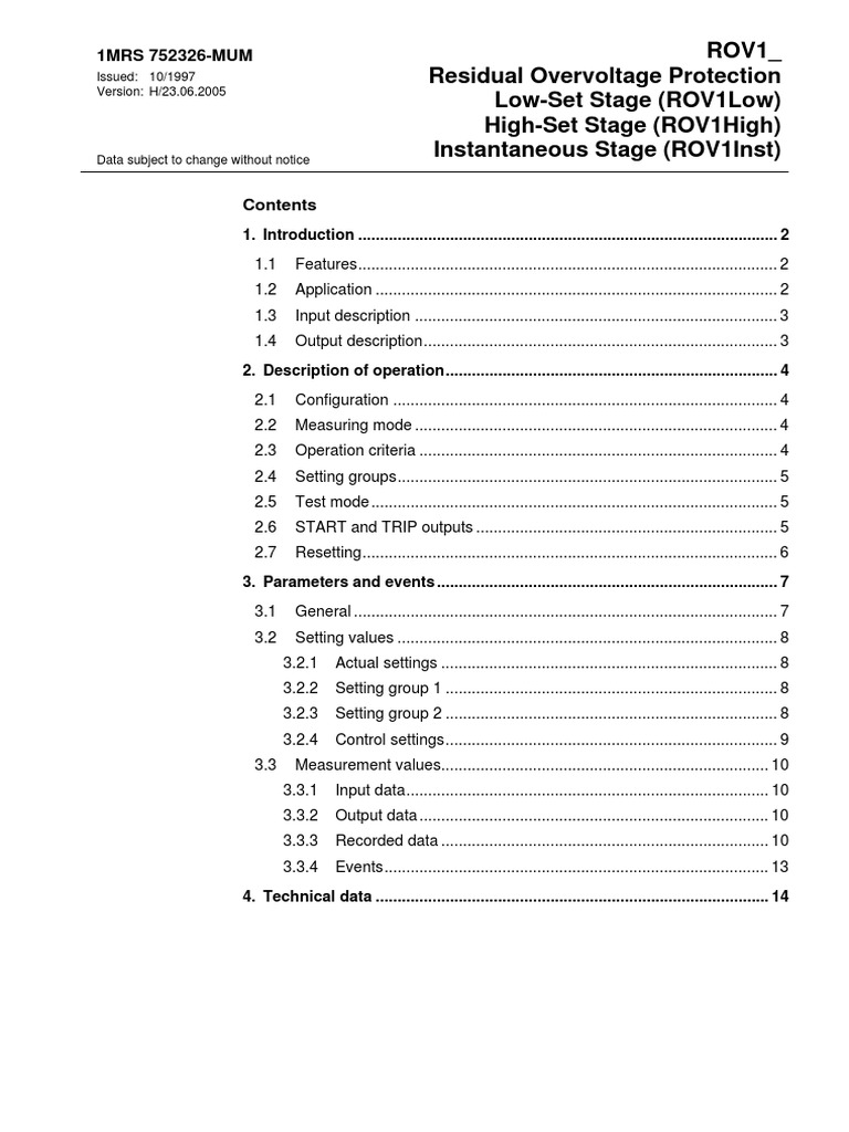 Residual Overvoltage Protection Function | PDF | Visual Cortex | Parameter (Computer Programming)