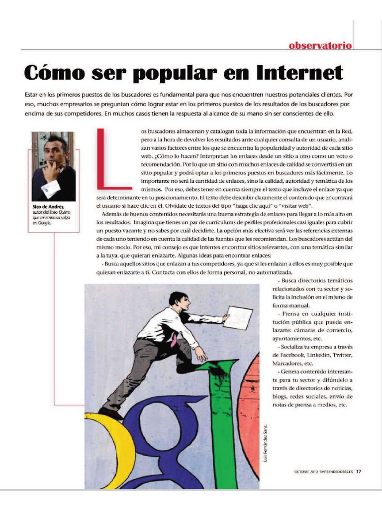 121 Como Ser Popular en Internet | PDF | ciberespacio | Comunicación