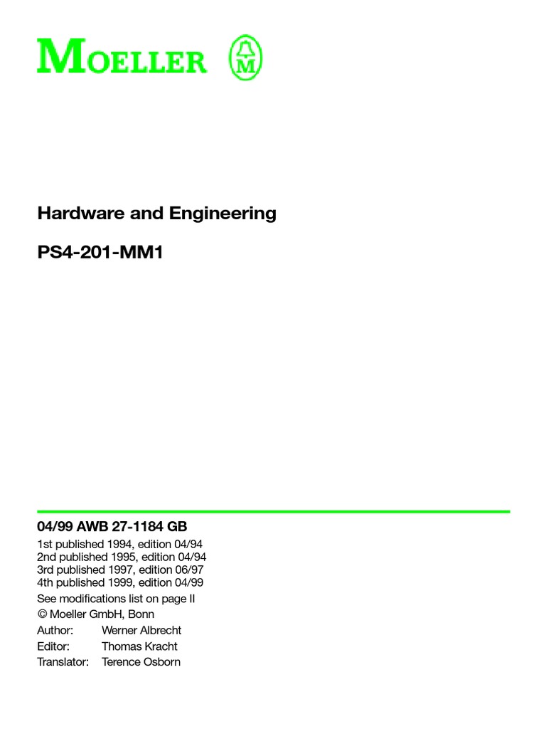 Manual PS4-201 PDF | PDF | Programmable Logic Controller | Power Supply