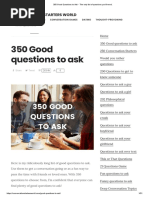 Never Have I Ever Questions: Conversation Starters World | PDF