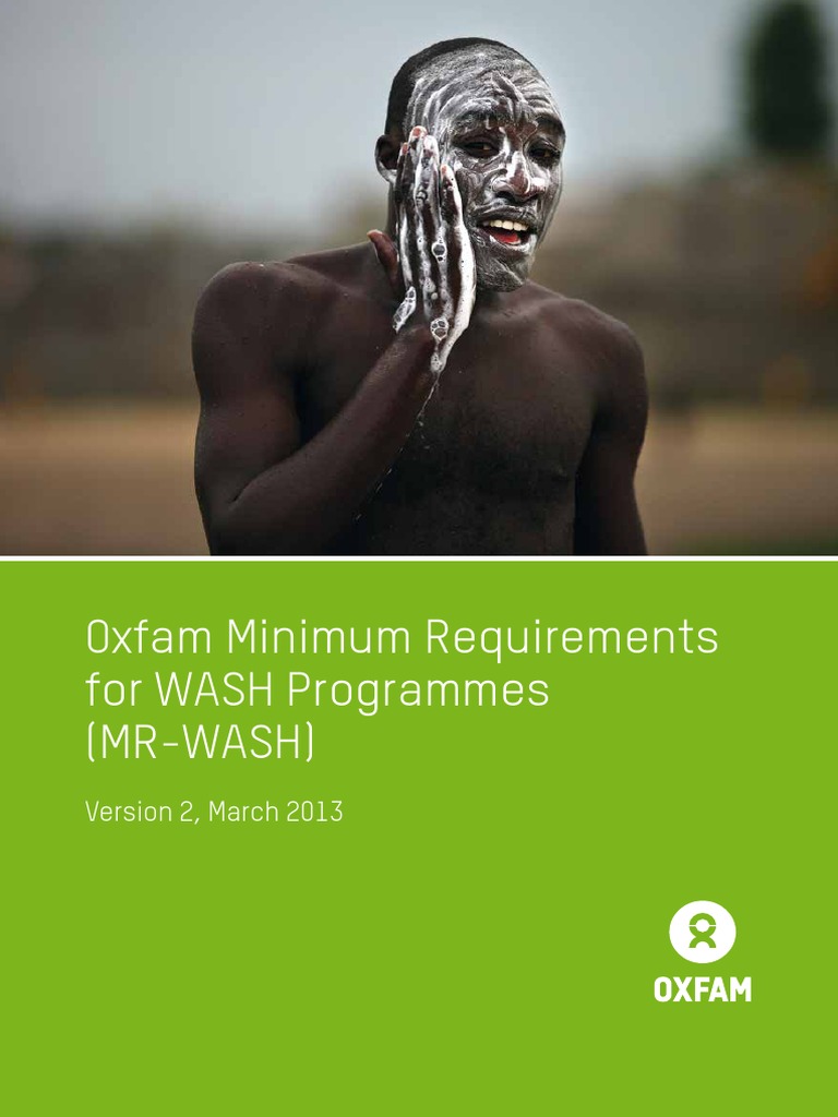 Oxfam Minimum Requirements For WASH Programmes PDF | PDF | Wash | Oxfam