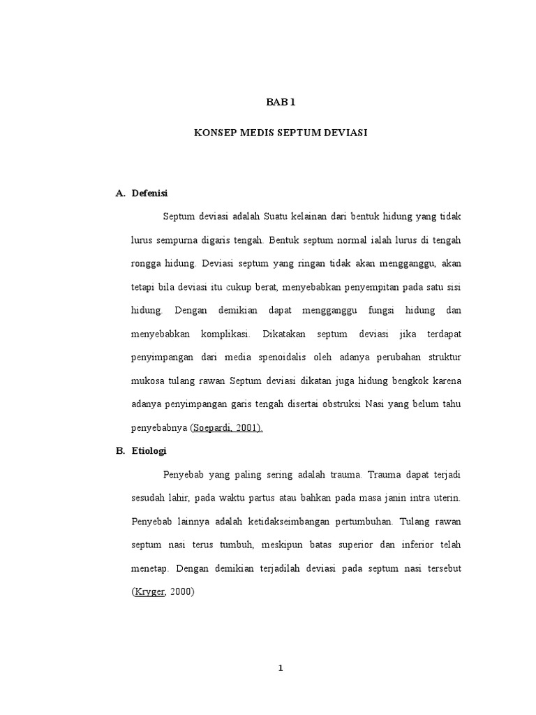 LP Septum Deviasi | PDF