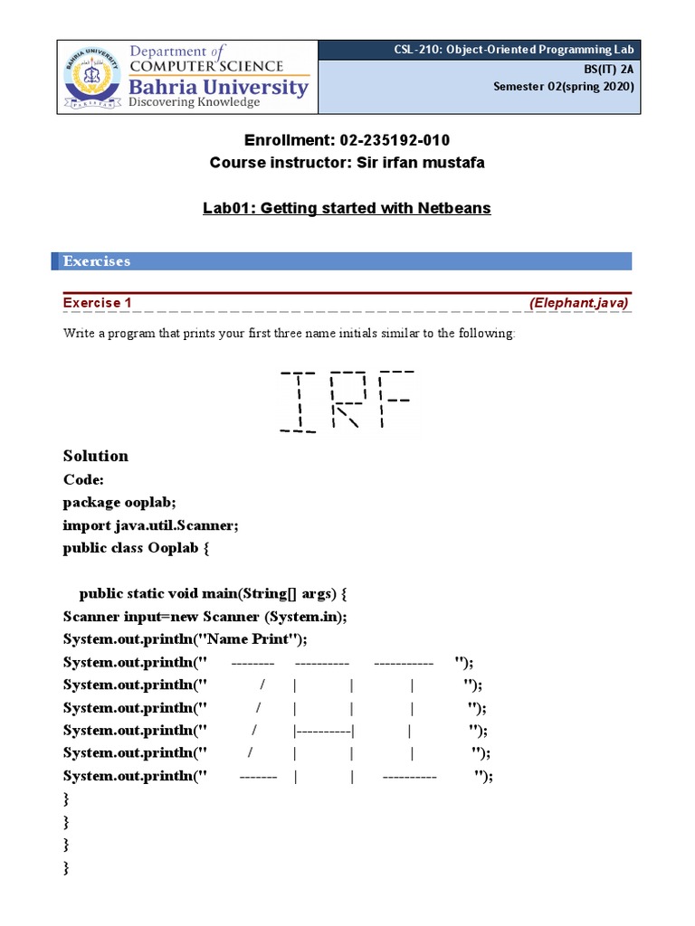 Muhammad Zain Masood Oop Lab 1 Pdf Body Mass Index Obesity