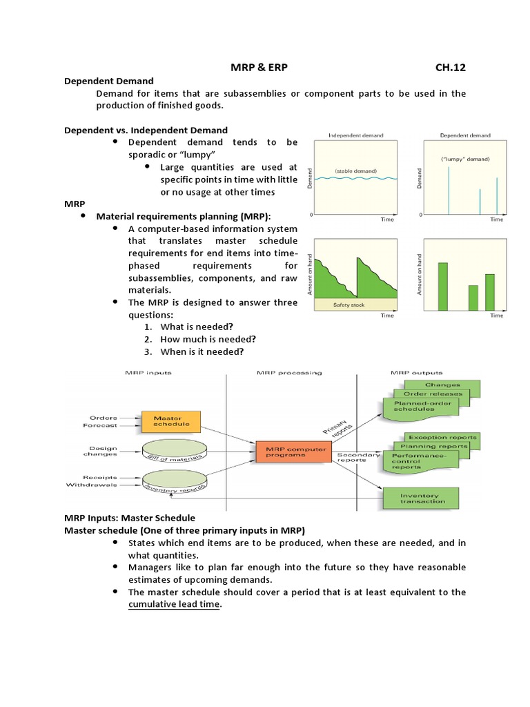 MRP & ERP: Key Concepts & Benefits | PDF | Enterprise Resource Planning ...