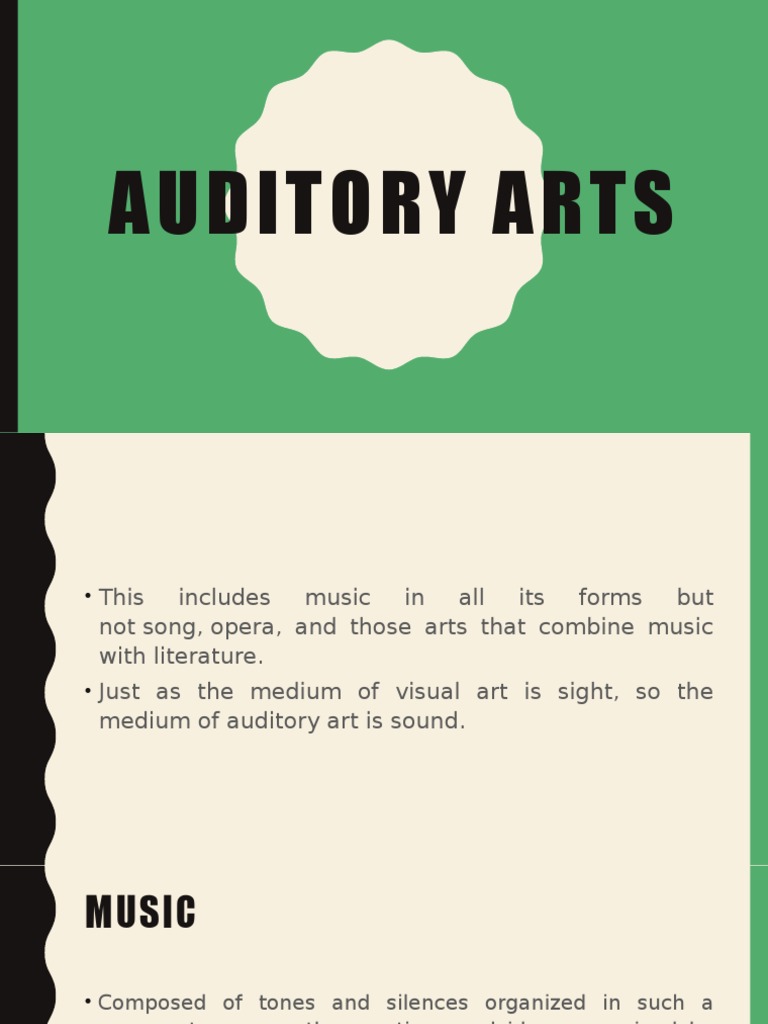 Auditory Arts | PDF | Pitch (Music) | Sound