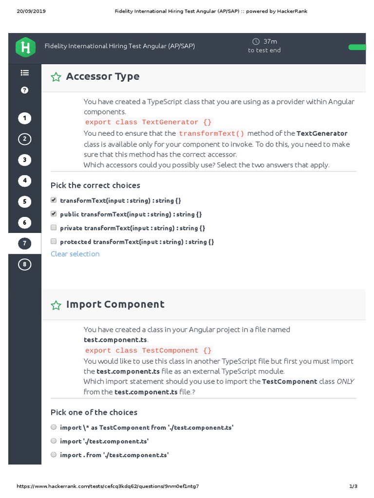 Test - Powered by HackerRank | PDF | Json | Command Line Interface