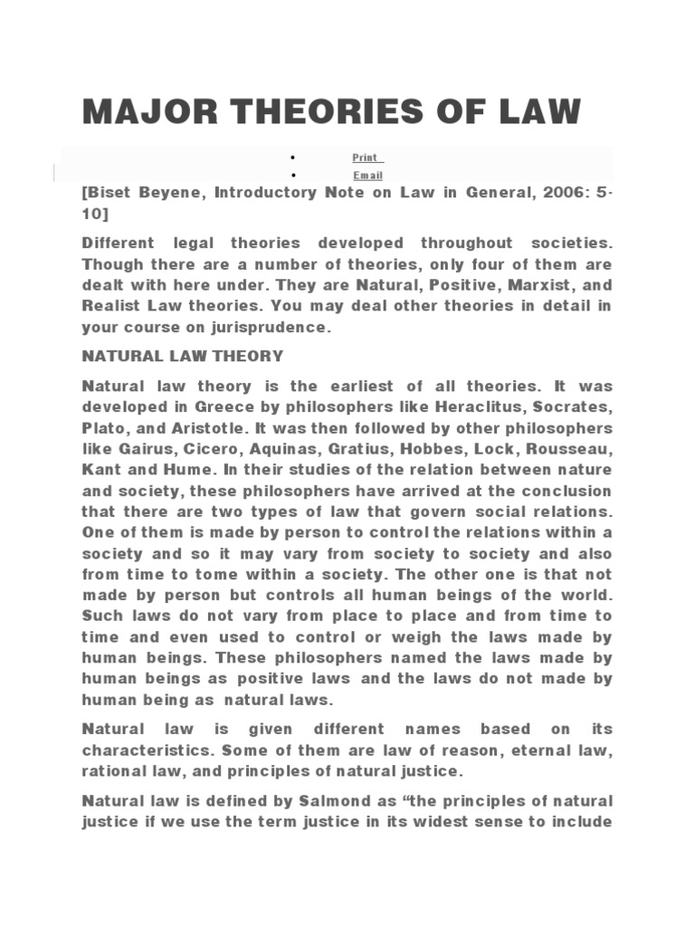 Theory of Laws 1 | PDF | Natural Law | Sovereignty