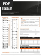 Malla Graduada Avicola Deacero Ficha Tecnica | PDF | Materiales de construcción | Rieles