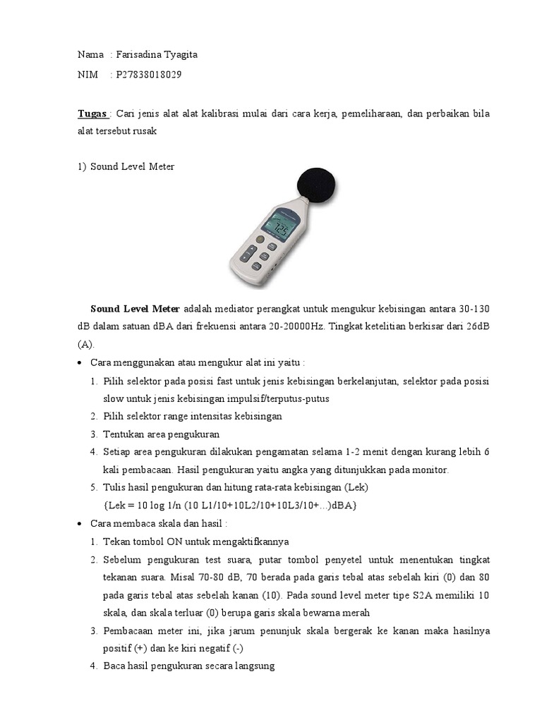 Alat Kalibrator | PDF