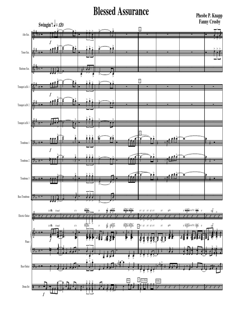 Blessed Assurance - Score and Parts | PDF | Hymns | Religious Songs