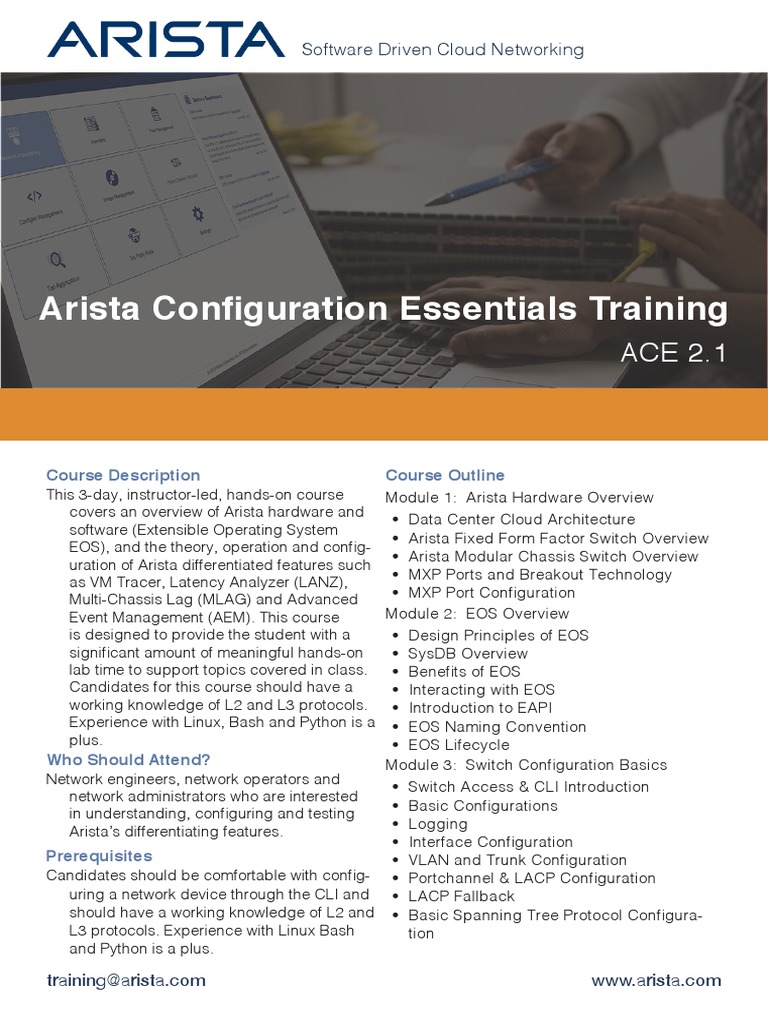 Arista Configuration Essentials Training: Software Driven Cloud ...