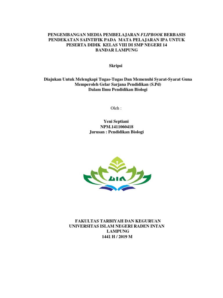 Skripsi Yeni Septiani PDF | PDF