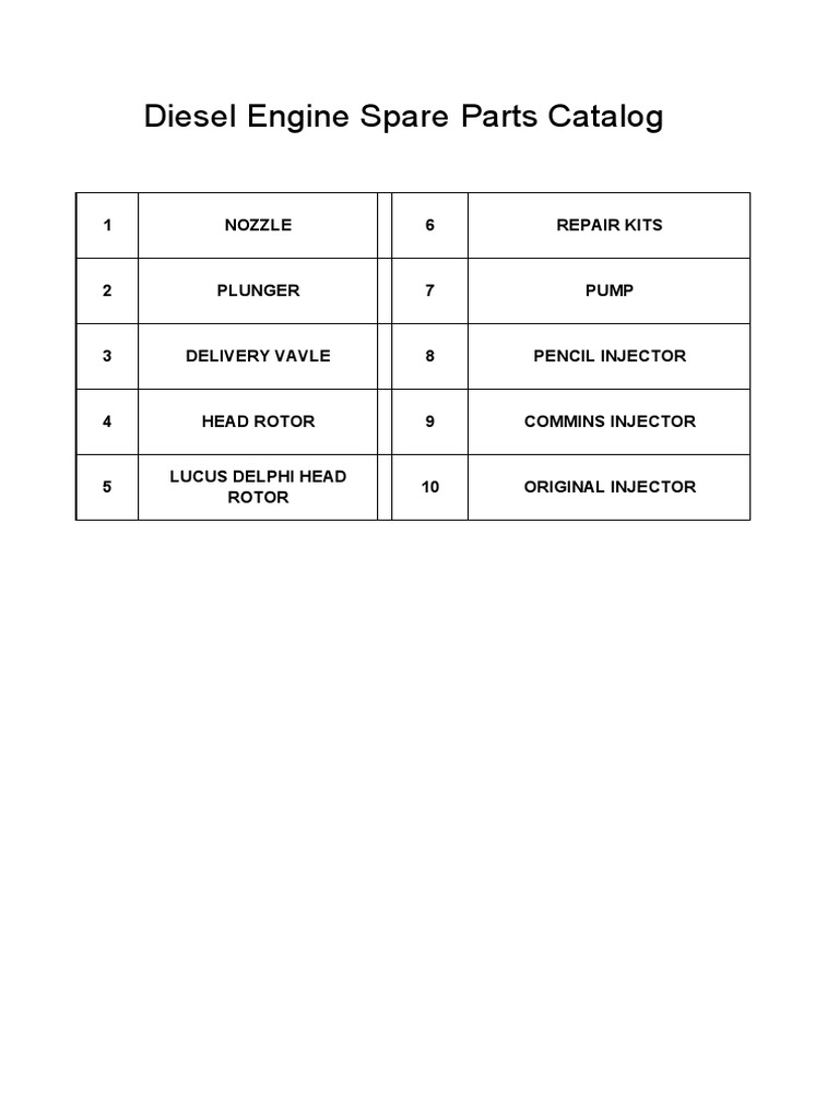 2 Diesel Engine Parts PDF | PDF | Electric Vehicle Manufacturers | Fuel ...
