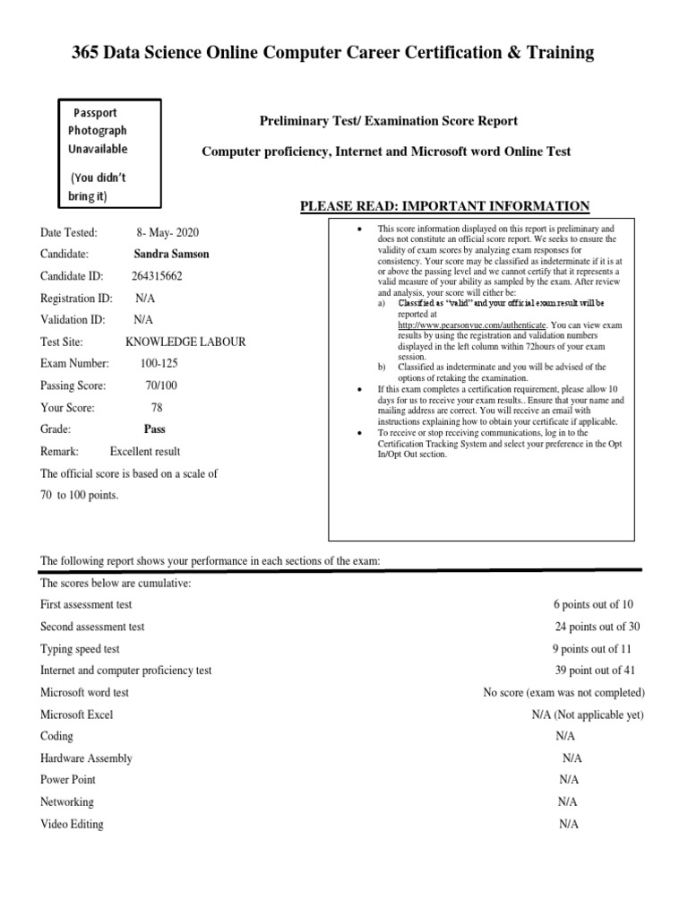 365 Data Science Online Computer Career Certification | PDF | Test ...