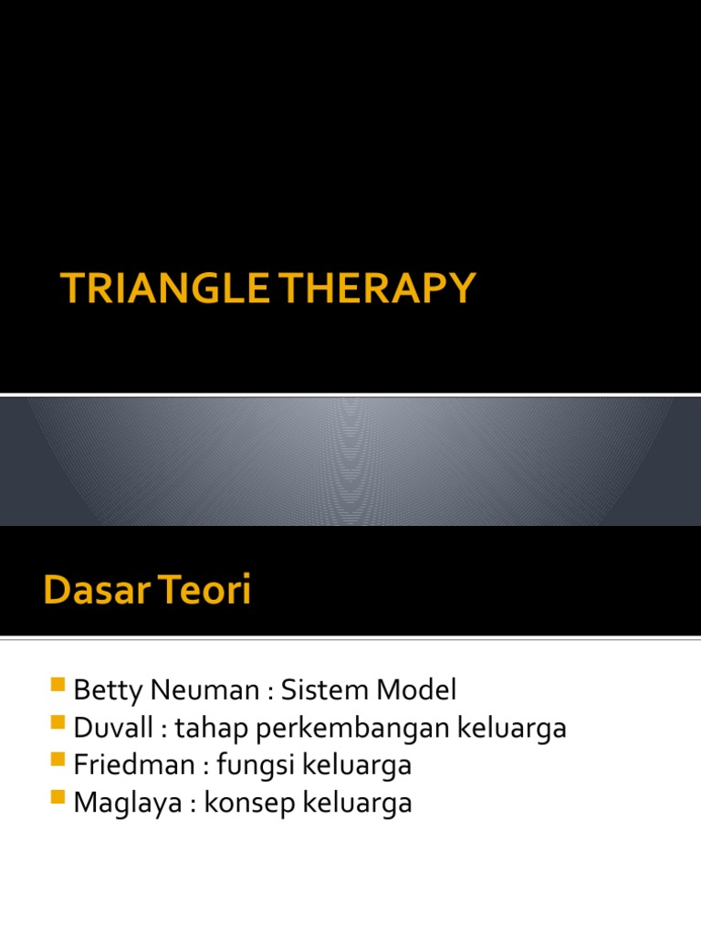 TRIANGLE THERAPY Matkul Terapi Keluarga | PDF
