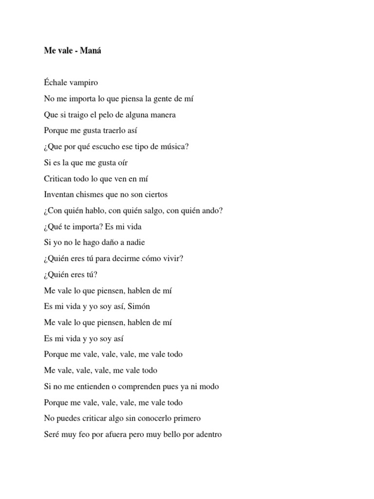 Me Vale: La Libertad de Ser Uno Mismo | PDF | Estilo de vida