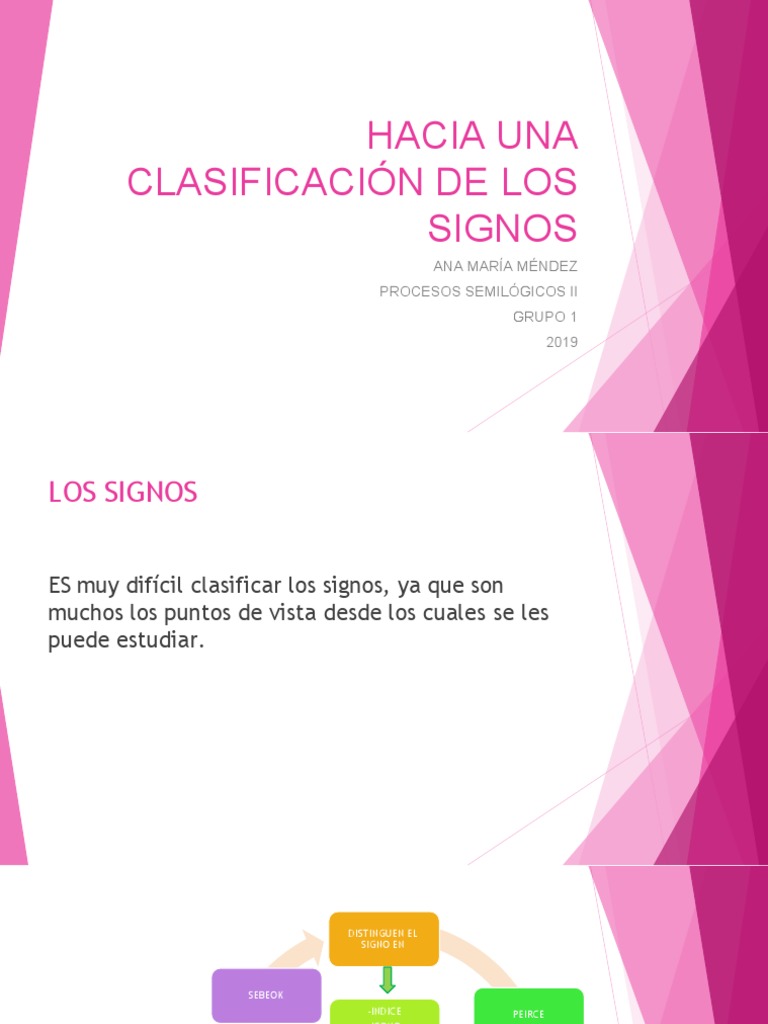 Hacia Una Clasificación de Los Signos | PDF | Los símbolos | Ciencia ...