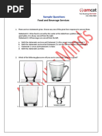 Food and Accompaniment List With Examples | PDF