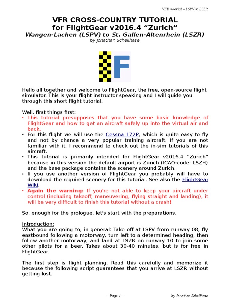 VFR Cross-Country Tutorial | PDF | Visual Flight Rules | Runway
