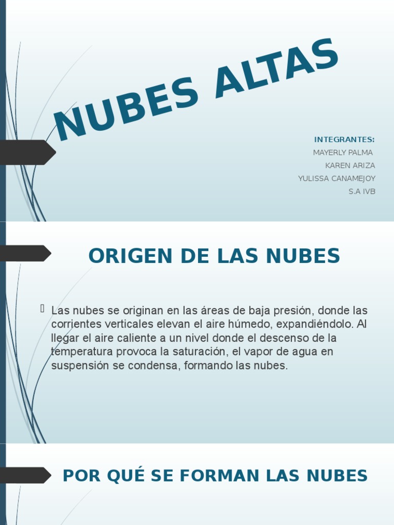 Nubes Altas | PDF | Nube | Evaporación