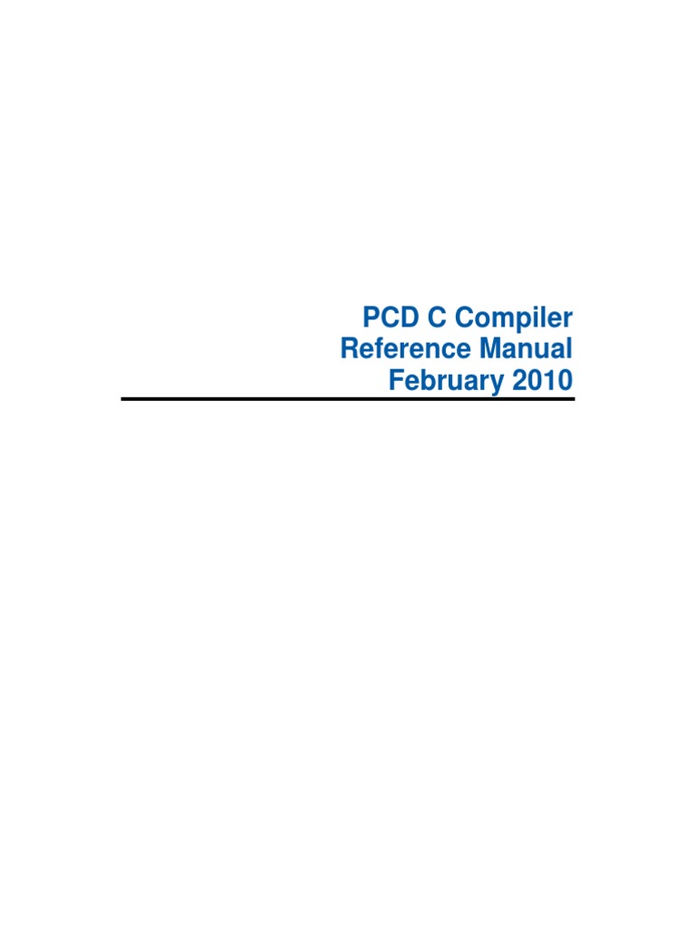 PCD Reference Manual | PDF | Parameter (Computer Programming) | C ...
