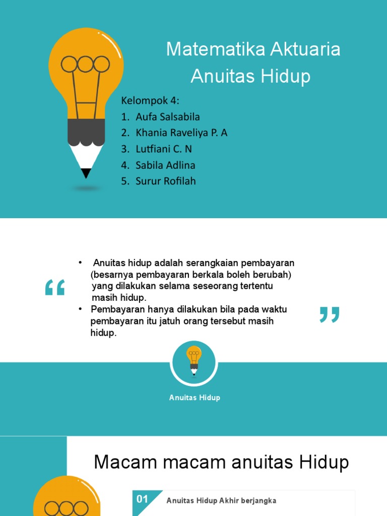Anuitas Hidup: Konsep dan Contoh | PDF