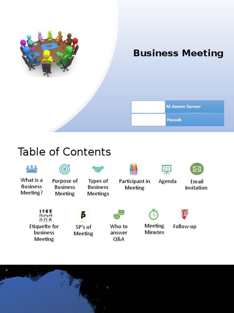 Essential Guide to Business Meetings | PDF | Psychological Concepts ...