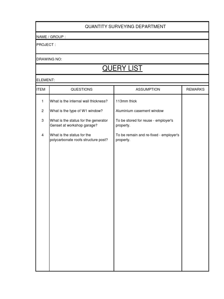 1.2 Contoh Query List Demolition PDF | PDF