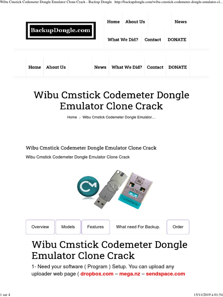 Wibu Cmstick Codemeter Dongle Emulator Clone Crack - Backup Dongle | PDF | Electronics | System ...