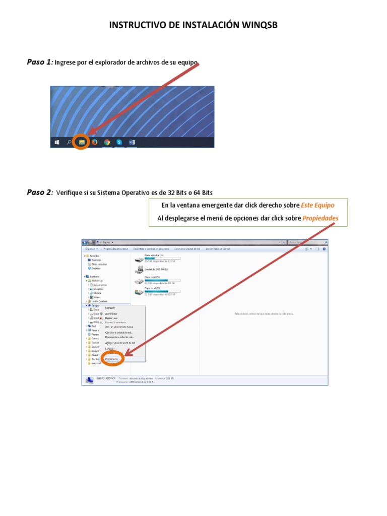 Instructivo Instalacion Winqsb 2020 PDF | PDF | Archivo de computadora | Ventana (informática)