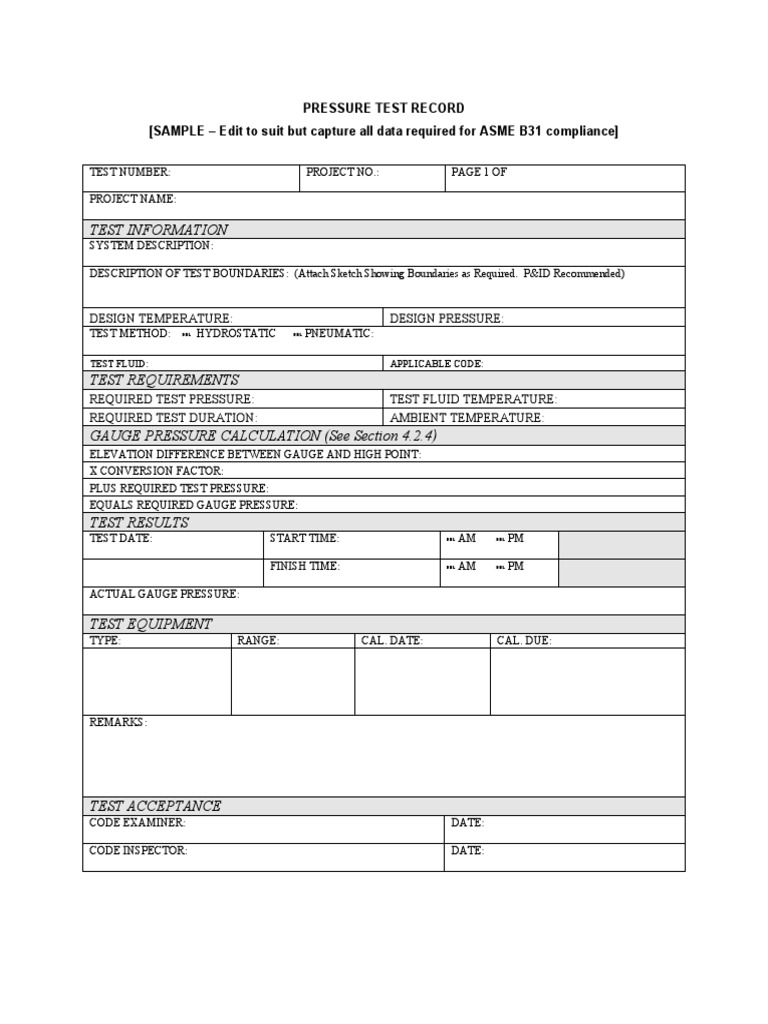 B31 Form-R0 | PDF