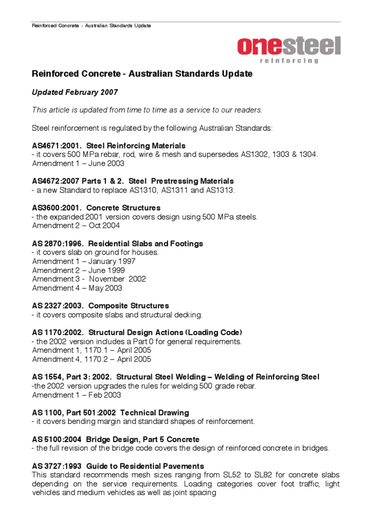 Standards Update | PDF | Reinforced Concrete | Solid Mechanics