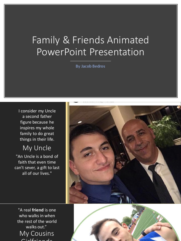 Family Friends Animated Powerpoint Presentation | PDF | Family | Society