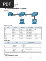 4.4.8 Packet Tracer - Troubleshoot Inter-VLAN Routing - ILM | PDF | Computer Network | Ip Address